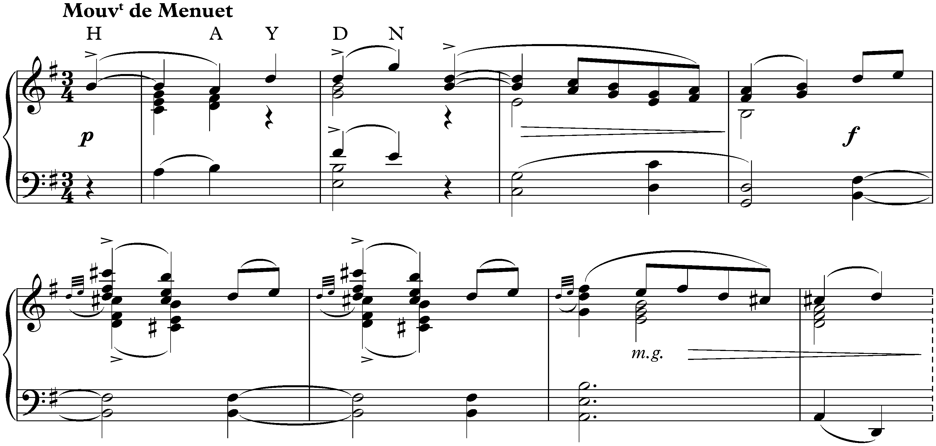 Menuet sur le nom d’Haydn (Maurice Ravel)